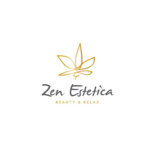 Zen Estetica look for an elegant and romantic logo that encloses ...
