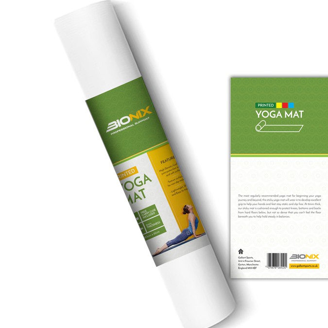 Yoga Mat Product Label Design. | Product label contest