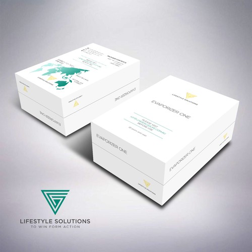 Package design for a luxury product. The package should be white, gold ...