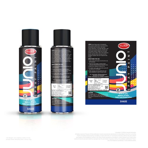 Design an Attractive SPRAY PAINT CAN | Product label contest