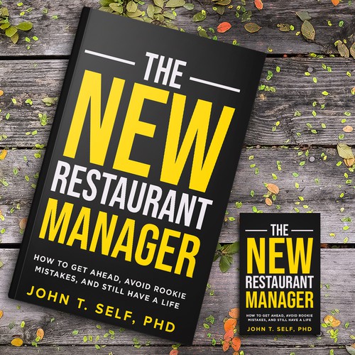 Designs | Self help book cover for new restaurant managers | Book cover ...