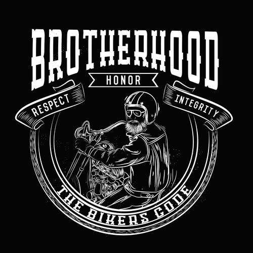 Design A Biker "Brotherhood" Motorcycle T-shirt | T-shirt contest