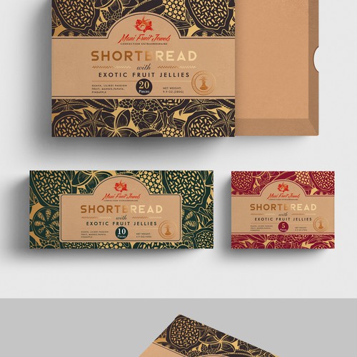 Premium packaging for unique Shortbread with Exotic Fruit Jellies ...