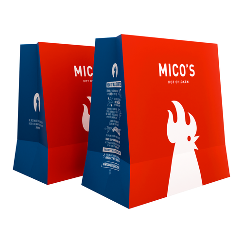 Designs | Luxurious Mico's Hot Chicken Takeout Bag | Product packaging ...