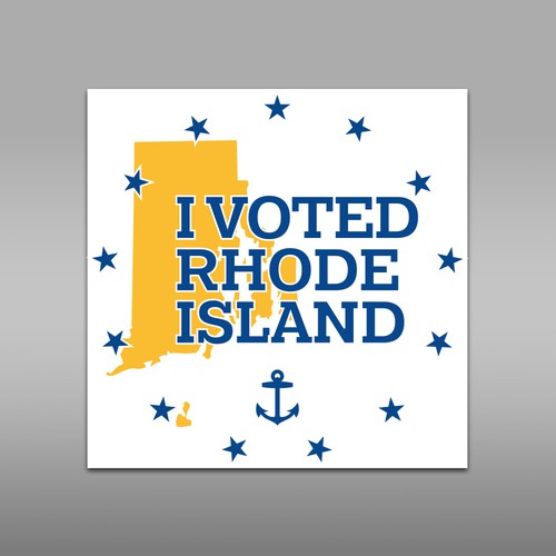"I Voted" (in Rhode Island) sticker | Sticker contest