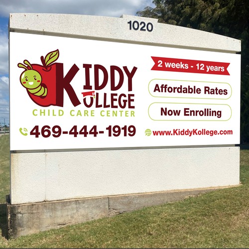 Designs | Playful, professional signage for child care center | Signage ...