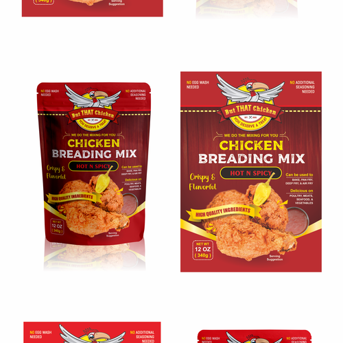 Designs | Design appetizing chicken breading mix food packaging that ...