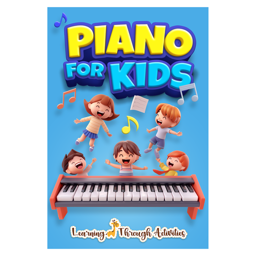 Designs | Piano For Kids Book Cover | Book cover contest