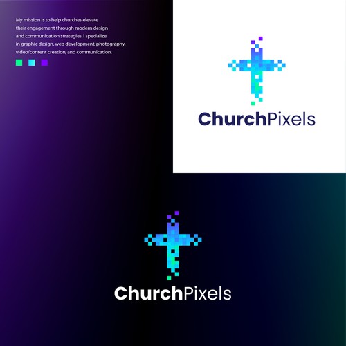 Designs | Design a vibrant and fun logo for a pixel design startup ...