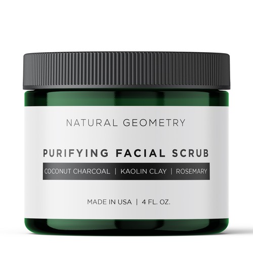Designs | Facial scrub label in "minimalist modern apothecary" style ...