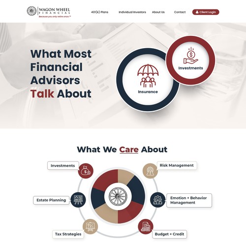 Designs | Financial Services Website Redesign | Web page design contest