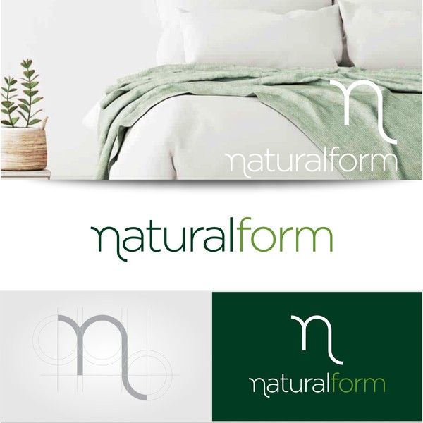 Natural Form Logo Logo 100 % Natural Stock Photo Image: 34985530
