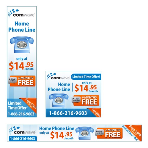 Comwave Telecom needs a new banner ad | Banner ad contest