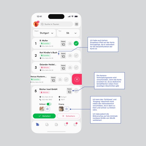 Designs | Gestalte eine App um eine bessere Übersicht und Struktur in ...