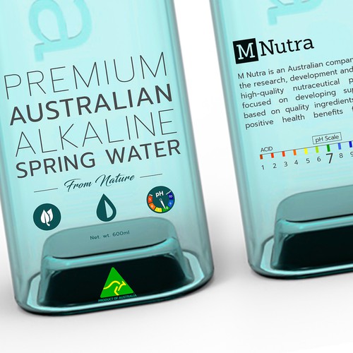 ALKALINE Bottle Water Design | Product label contest
