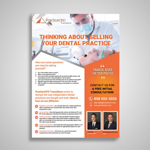 Designs | PracticeCFO Transitions Flyer | Postcard, flyer or print contest