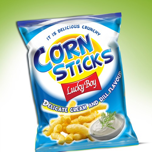 Create a lasting pack design for corn puffs | Product packaging contest