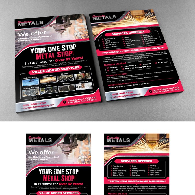 Metal fabrication shop needs a powerful new flyer | Postcard, flyer or ...