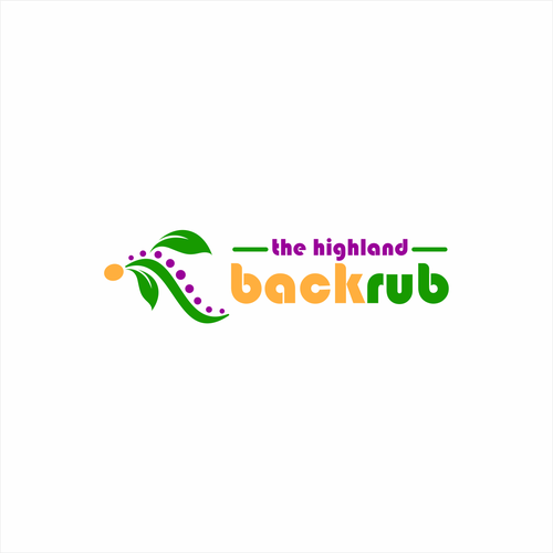Designs | I need a fun, vibrant Massage/Backrub Logo for clothed ...