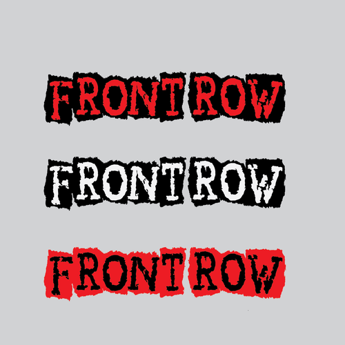 Powerful Logo neeed for rock band "Front Row" | Logo design contest