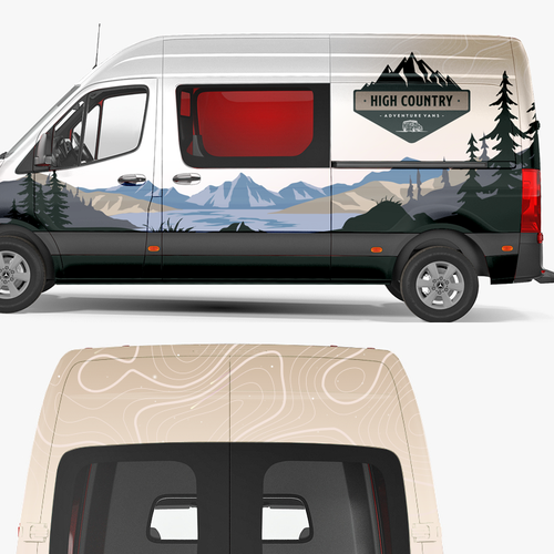 Designs | Nature inspired Sprinter Van Wrap design for High Country ...