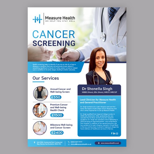 Designs | To design a leaflet/flyer to advertise my cancer-screening ...