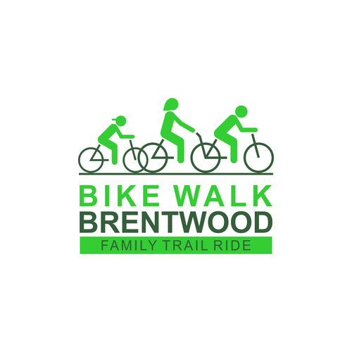 Bike Walk Brentwood family bike ride | Logo design contest