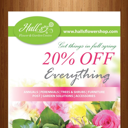 Designs | Create an eyecatching reusable template for a flower shop ...
