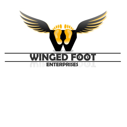 Red Flying Foot Logo