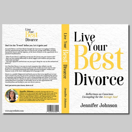 Book design for a FRESH perspective on divorce | Book cover contest