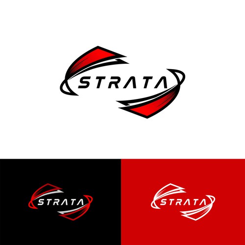 I need a logo for Strata, a premium trading card game accessory company ...