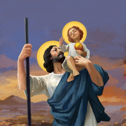 Designs | Create An Inspirational Image of St. Christopher ...