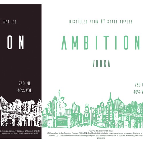 Create NYC's Newest Craft Vodka bottle label- guaranteed design payout ...