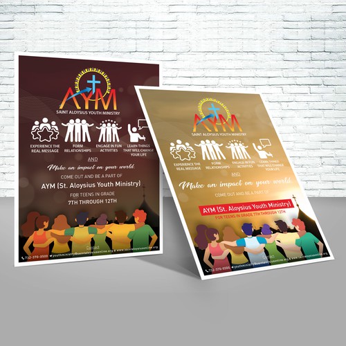 Design a cool and inviting Youth Group poster for teens | Poster contest