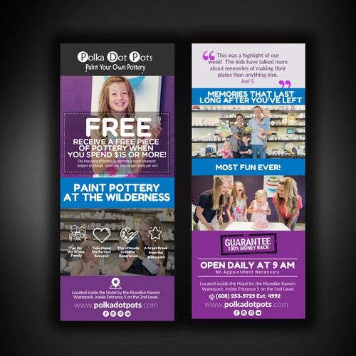 Design a fun and exciting flyer for Polka Dot Pots Pottery Studio ...