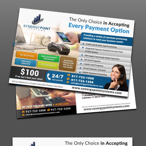 Create an attention getting flyer for Synergy Point Systems & Update ...
