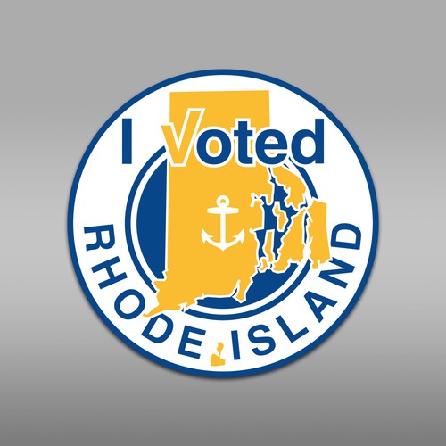 "I Voted" (in Rhode Island) sticker | Sticker contest