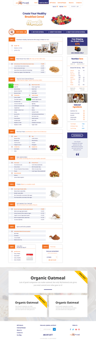 MyOatmeal.com needs you to redesign our CUSTOM OATMEAL page | Web page ...