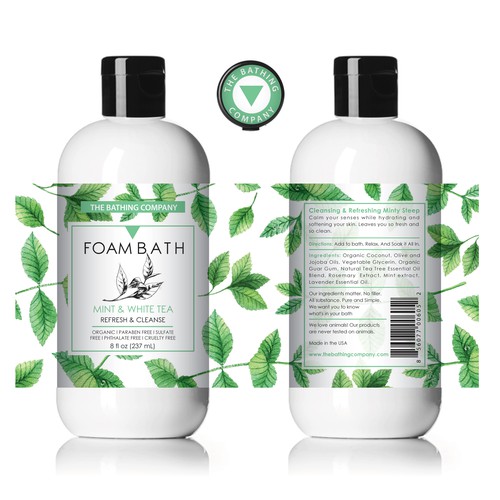 Designs | Foam Bath Bottle Labels | Product label contest