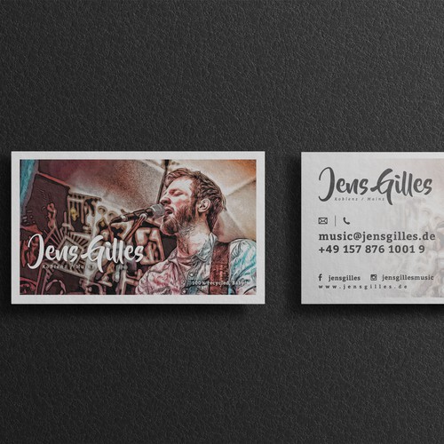 Design Business Card for Singer-Songwriter :) | Business card contest