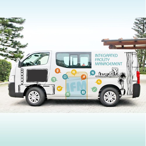 CREATIVE DESIGN FOR VAN (QUICK HOME MAINTENANCE TEAM)) | Car, truck or ...
