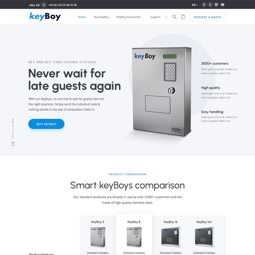 Designs | keyBoy (24h checkin solution for hotels) product explanation ...