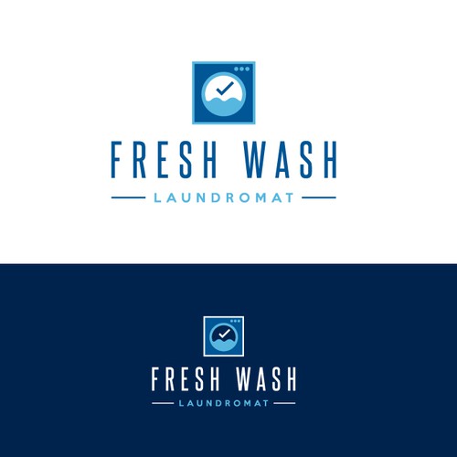 create modern innovative laundromat logo for Fresh Wash Laundromat ...