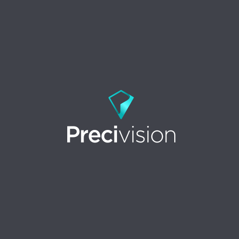 Design a modern logo for PreciVision (Precise Vision), a precise 3D ...