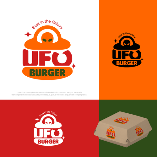 Designs | Design a Unique Logo for UFO Burgers – Where Space Meets Fast Food | Logo & brand ...