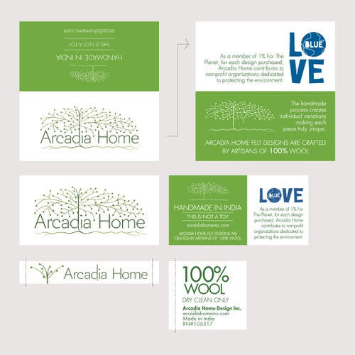 Create beautiful product labels for an artisan made home accessories ...