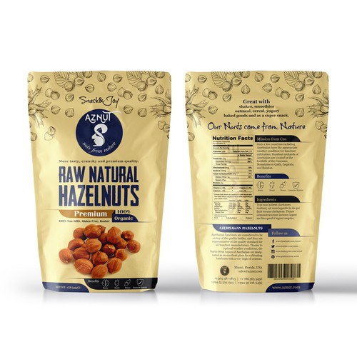 Designs | Create a great product package for Aznut hazelnuts | Product ...