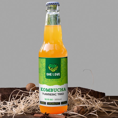One Love Kombucha | concurso Rótulo