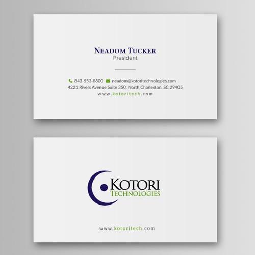 Design Business Card for Technology MSP | Simple & Memorable | Matches ...