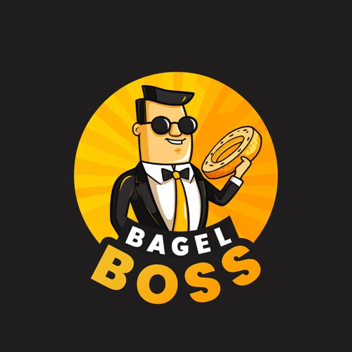 Designs | Design a mascot logo for a bagel store | Logo design contest
